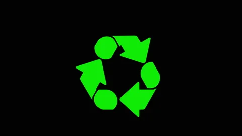 Popular 2D Recycle Symbol Seamless Loop ... | Stock Video | Pond5