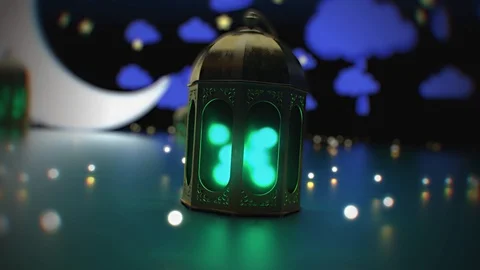 Popular Lamp 3D Animation Of The Ramadan... | Stock Video | Pond5