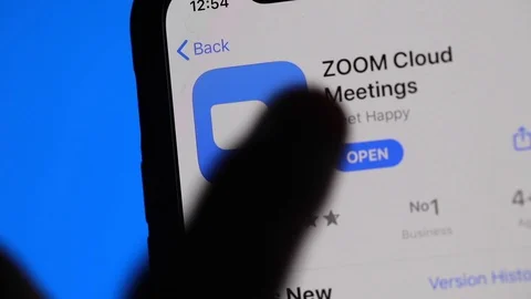 Popular Zoom video conference app icon o... | Stock Video | Pond5