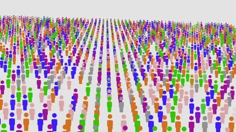 Population concept animation, world popu... | Stock Video | Pond5
