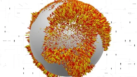 Population growth animation of people co... | Stock Video | Pond5