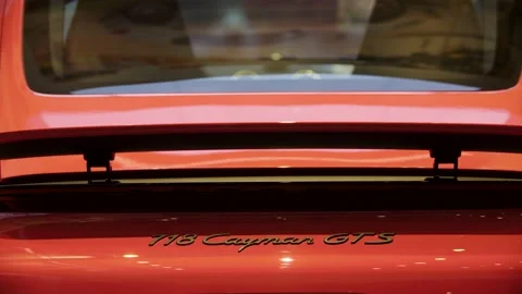 porsche 718 cayman gts rack focus rear w... | Stock Video | Pond5