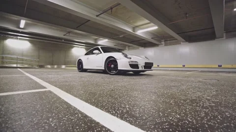 Porsche 911 Carrera Front Wide Angle Sli... | Stock Video | Pond5
