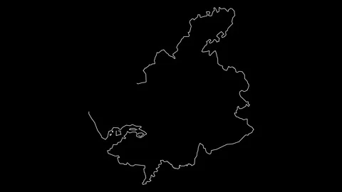 Port Loko district map of Sierra Leone o... | Stock Video | Pond5