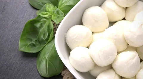 Portion of Mozzarella (seamless loopable... | Stock Video | Pond5