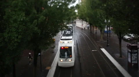 Trolley Establish Stock Footage ~ Royalty Free Stock Videos | Pond5