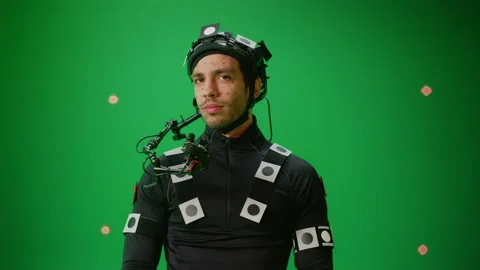 Portrait of Actor Wearing Motion Caption... | Stock Video | Pond5