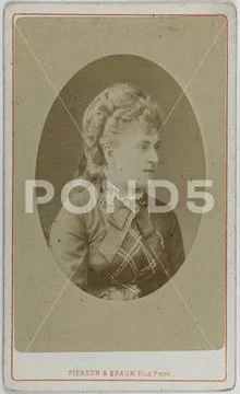Portrait of Adeline Blanche Pierson, (1842-1919), (actress) Portrait of ...