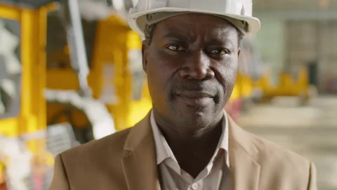 Portrait of African American Engineer at... | Stock Video | Pond5