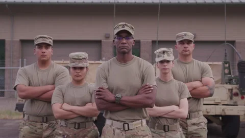 Portrait of Am Intense Military Mechanic... | Stock Video | Pond5