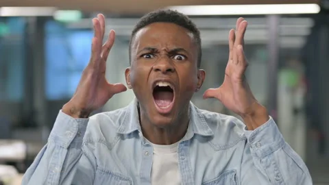 Screaming African Man Stock Videos – Royalty-Free HD & 4K Videos | Pond5