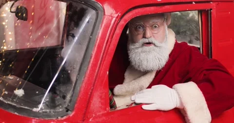 Portrait of angry aggressive Santa Claus... | Stock Video | Pond5