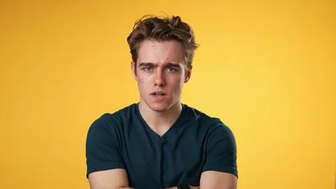 Portrait of angry frustrated despair ups... | Stock Video | Pond5