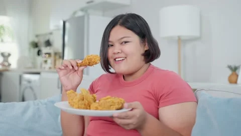 Portrait of Asian young oversize big wom... | Stock Video | Pond5