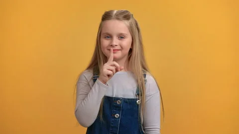 Girl Shhh Stock Footage ~ Royalty Free Stock Videos | Pond5