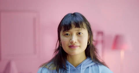 Portrait of beautiful young Japanese fem... | Stock Video | Pond5