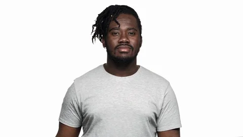 Portrait of big african american man wea... | Stock Video | Pond5