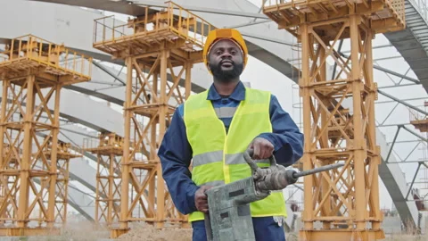 Black Construction Worker Stock Footage ~ Royalty Free Stock Videos | Pond5