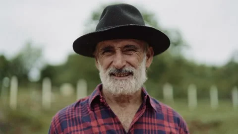 Portrait of Brazilian farmer man in the ... | Stock Video | Pond5