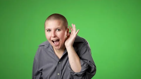 Portrait of caucasian non binary gender ... | Stock Video | Pond5