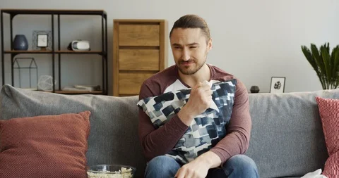 Portrait of Caucasian young man crying w... | Stock Video | Pond5