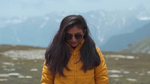 Portrait of confident Indian female loo... | Stock Video | Pond5