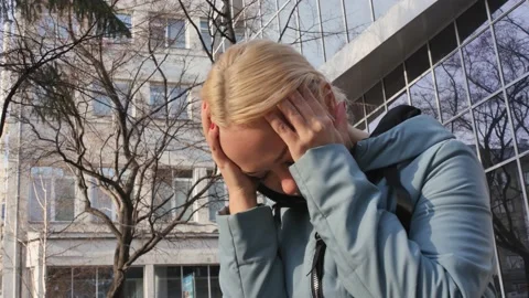 Portrait of a crying blonde 4k. Tears ro... | Stock Video | Pond5
