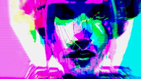 Portrait of a cyberpunk girl transformin... | Stock Video | Pond5