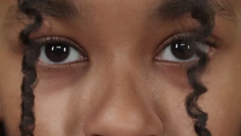 Portrait of a dark skinned girl, teen gi... | Stock Video | Pond5