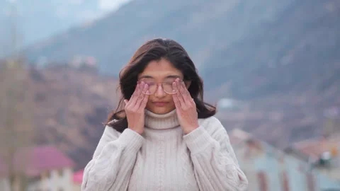 Portrait of depressed Indian girl crying... | Stock Video | Pond5