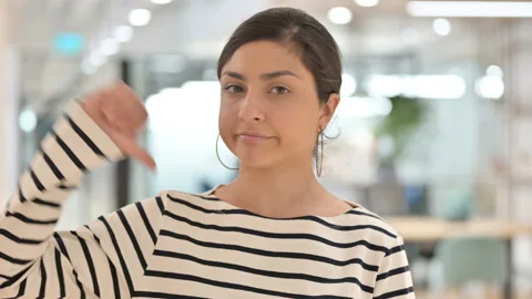 Portrait of Disappointed Indian Woman do... | Stock Video | Pond5