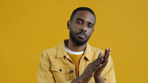 Portrait of disappointed young Afro-Amer... | Stock Video | Pond5