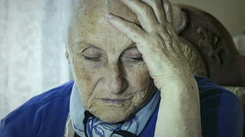 portrait of disperate and depressed old ... | Stock Video | Pond5
