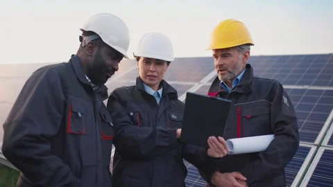 Portrait of ecological engineers in spes... | Stock Video | Pond5