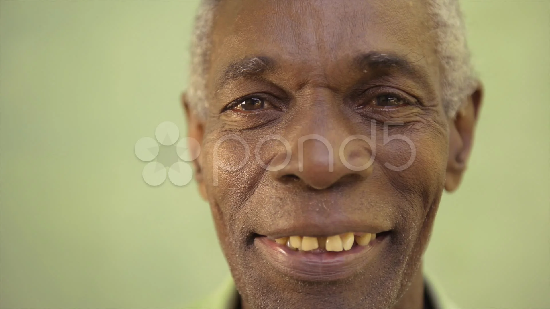 Happy Elderly Black People