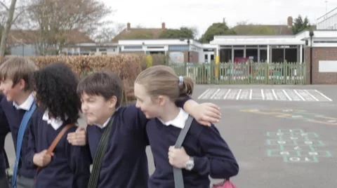 Portrait Of Elementary School Pupils In ... | Stock Video | Pond5