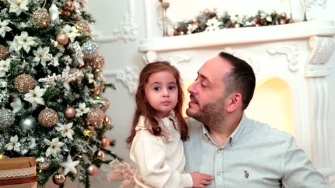 Portrait of a father and daughter chilli... | Stock Video | Pond5