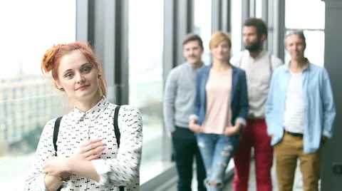 Portrait of female advertising executive... | Stock Video | Pond5