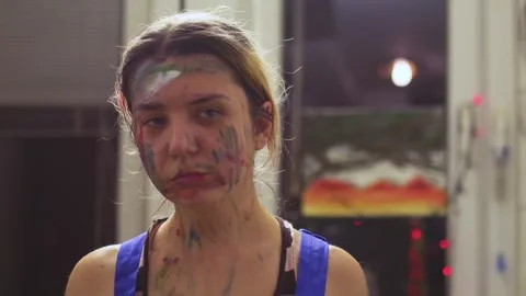 4 Girls Fingerpaint Stock Video Footage | Royalty Free 4 Girls ...