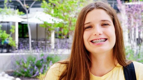 Portrait Of Female High School Student O... | Stock Video | Pond5