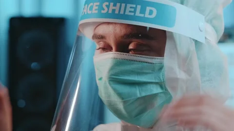 Portrait of female nurse take off face s... | Stock Video | Pond5