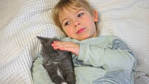 Boy and Girl Cuddle In Bed Stock Videos – Royalty-Free HD & 4K Videos