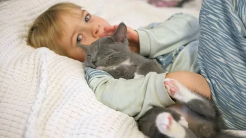 Boy and Girl Cuddle In Bed Stock Videos – Royalty-Free HD & 4K Videos