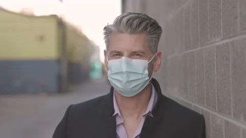 Portrait of a Handsome Masked Silver Fox... | Stock Video | Pond5