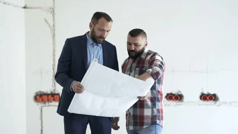 Portrait of happy agent with client talk... | Stock Video | Pond5