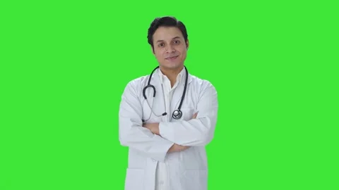 Portrait of Happy Indian doctor Green sc... | Stock Video | Pond5