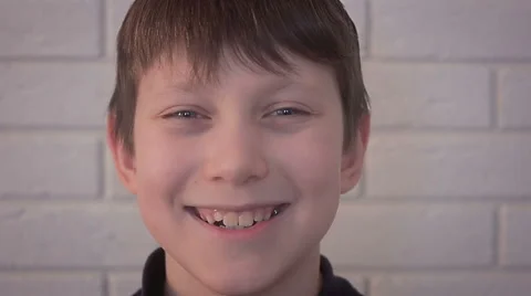 portrait of a happy smiling laughing kid... | Stock Video | Pond5