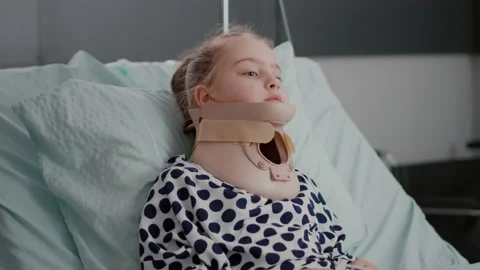 Portrait of hospitalized little child we... | Stock Video | Pond5
