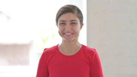 Portrait of Indian Woman Shaking Head as... | Stock Video | Pond5