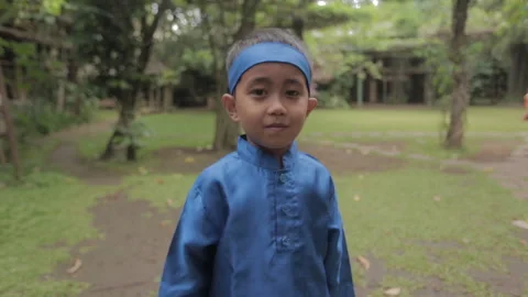 Portrait Indonesian Children Boy Girl Tr... | Stock Video | Pond5